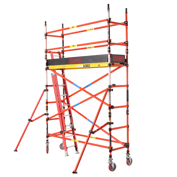 2600 Series Fibreglass 0.7m Wide x 2.4m Long Mobile Scaffold Tower ...